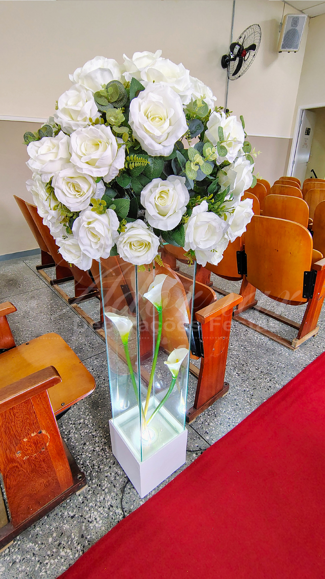 Cerimônia de Casamento com Colunas de Vidro Locação em SP