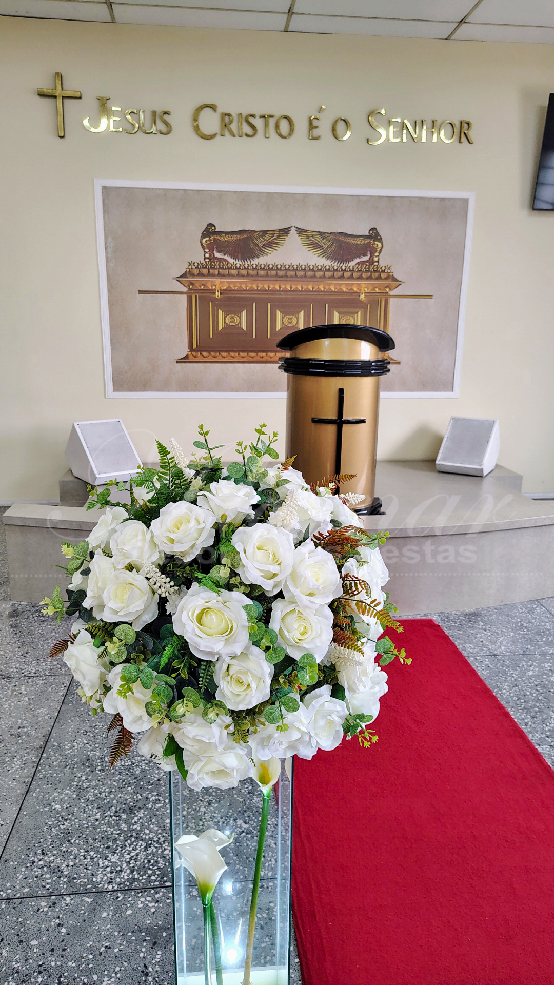 Cerimônia de Casamento com Colunas de Vidro Locação em SP